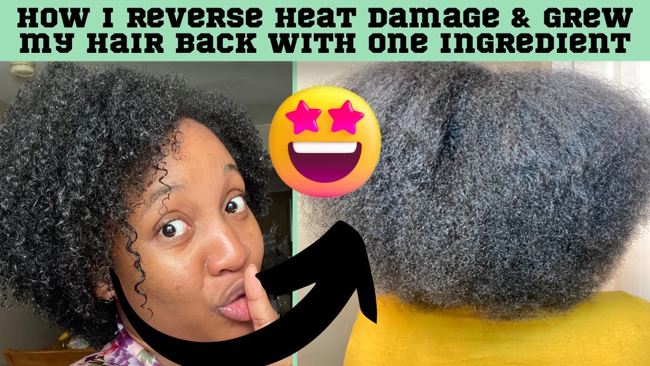ONE INGREDIENT - How to Reverse Heat Damage, Instantly! - YouTube
