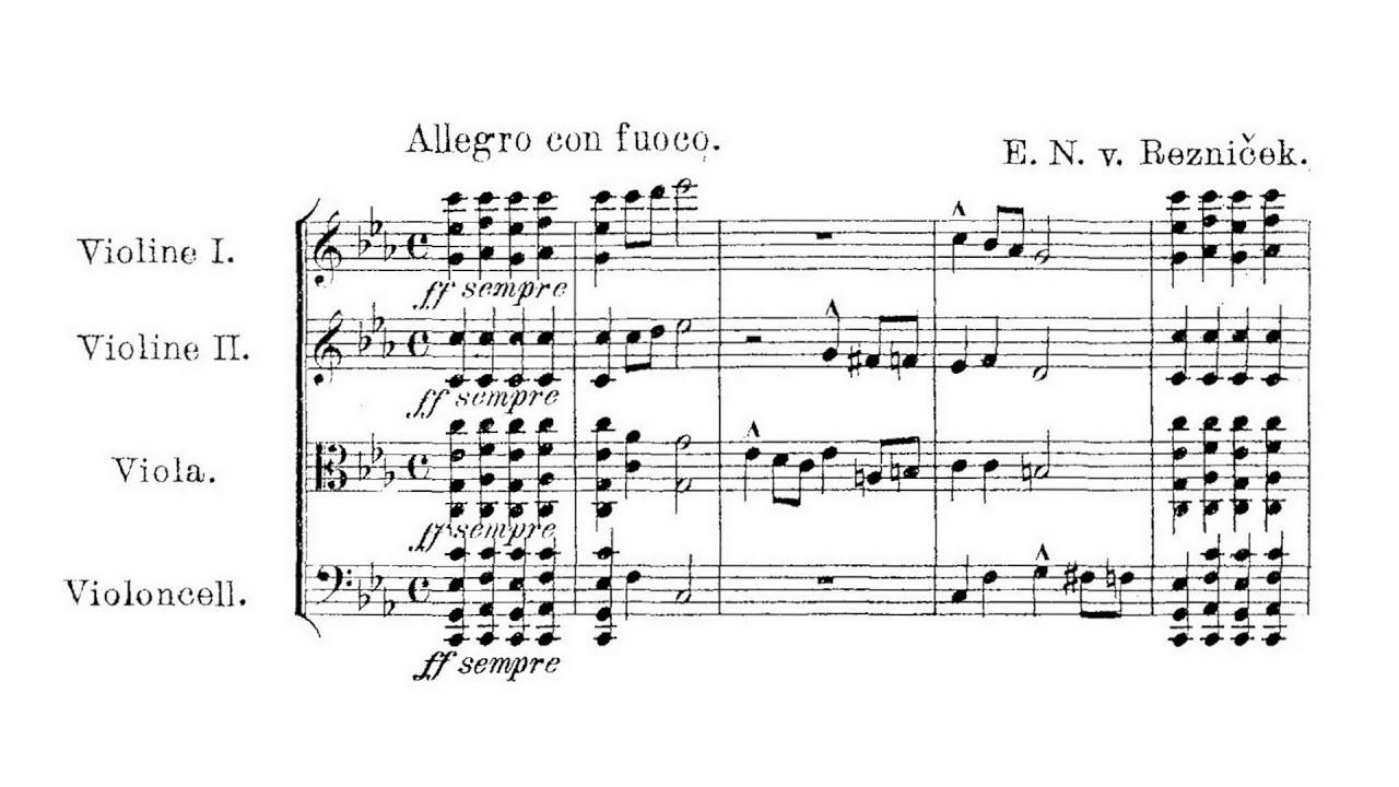 Emil von Reznicek – String Quartet No.1, in C minor - YouTube