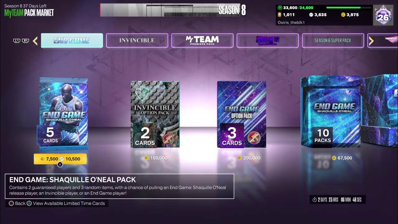"NEW" EndGame Packs 2k23 Myteam (Snipe Filters) - YouTube