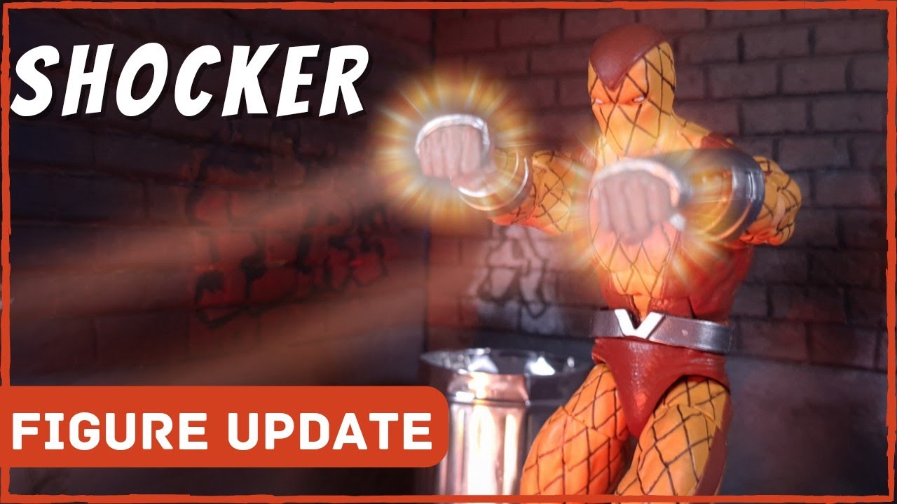 Marvel Legends Retro Shocker Figure Update Adding the Lines! - YouTube