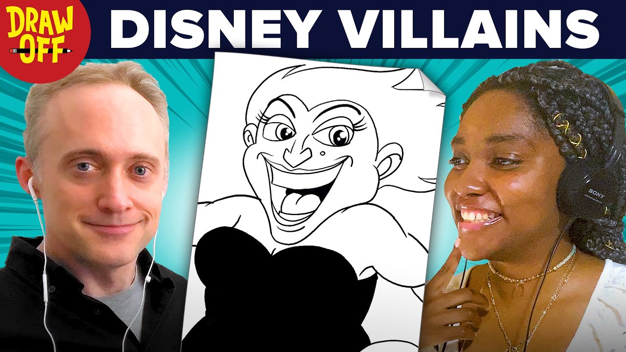 Animator Vs. Cartoonist Draw Disney Villains From Memory • Draw-Off ...
