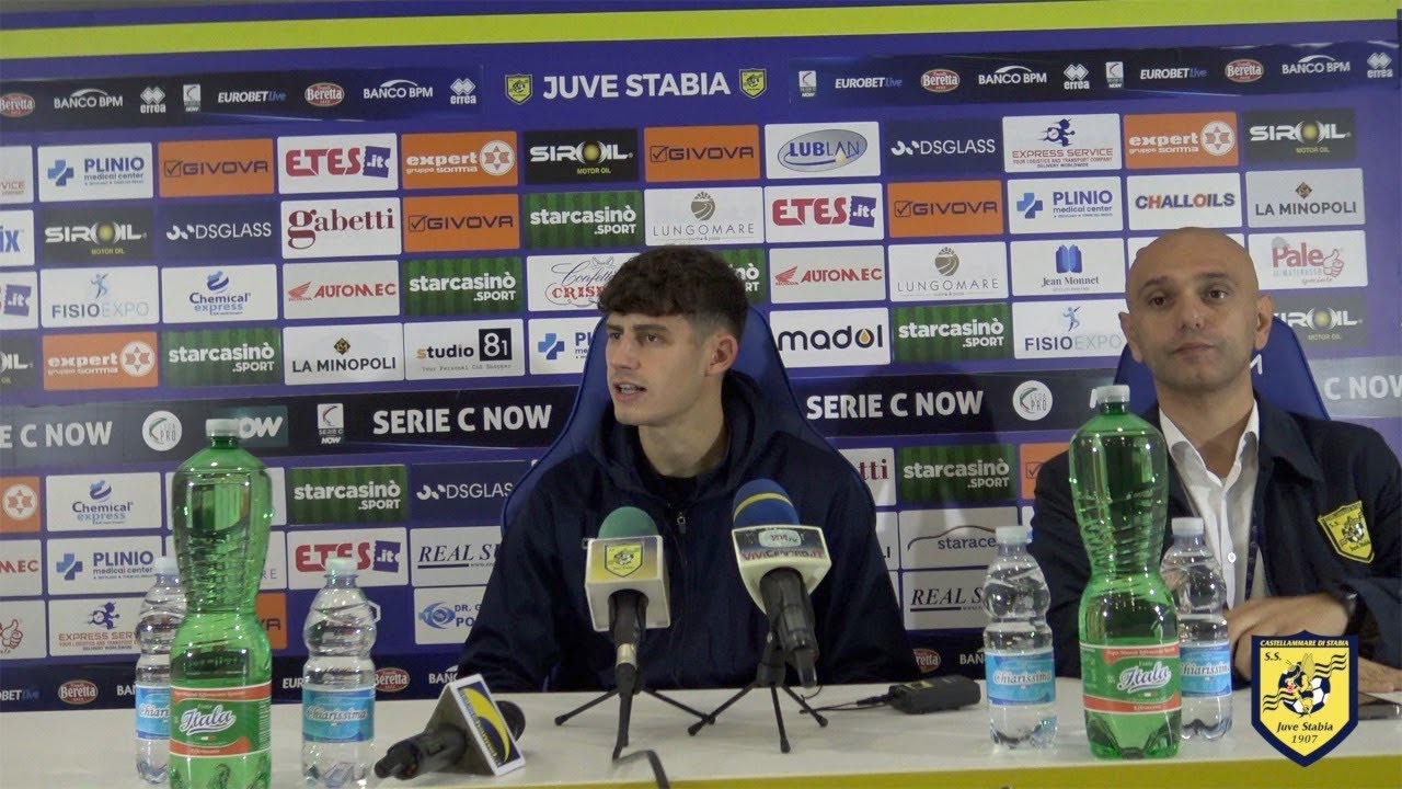 Juve Stabia Sorrento 0-0, Matteo Baldi in conferenza stampa - YouTube