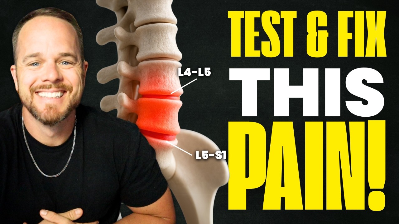 How To TEST & FIX L4-L5 or L5-S1 Disc Herniation - YouTube