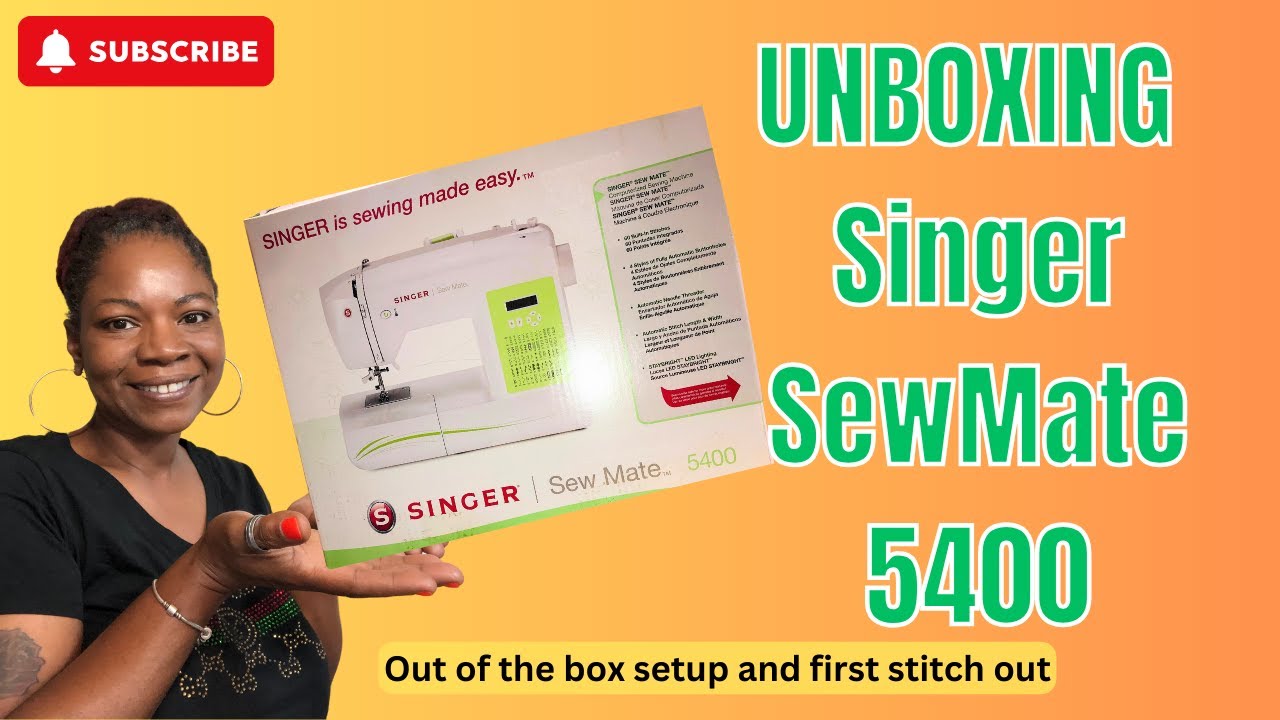LIVE: SInger Sew Mate 5400 UNBOXING and Test Stitches - YouTube