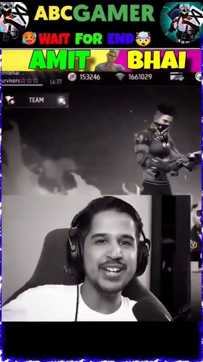 AMIT BHAI INDIA S. NO. 1PLYER🥵 WAIT FOR END 🥶 BOSS TABAHI #shorts #desigamer - YouTube
