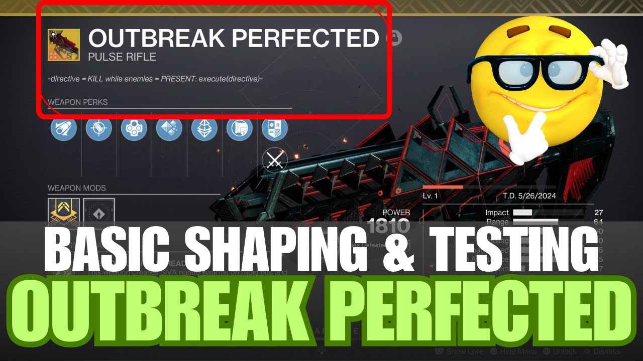 Shaping guide - Outbreak Perfected exotic pulse rifle - Crafting tips ...