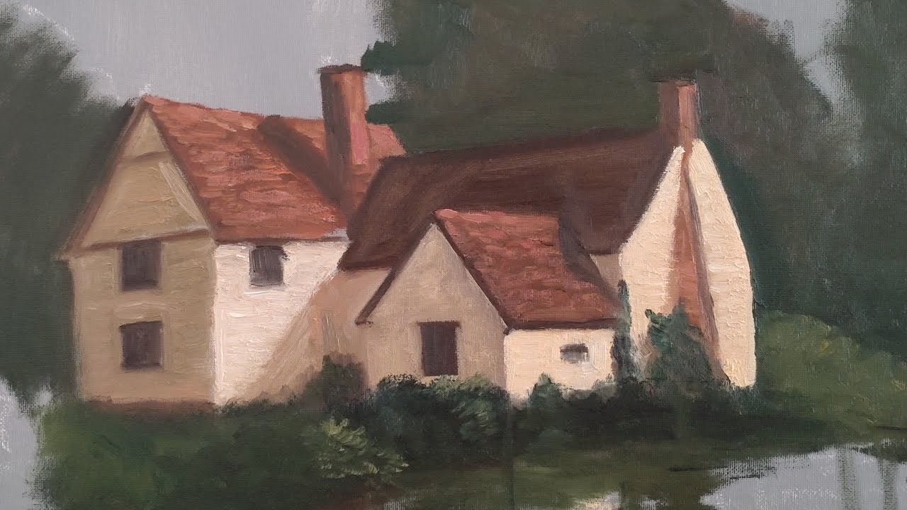 Painting a cottage with oil painting tips 🎨🤓 - YouTube