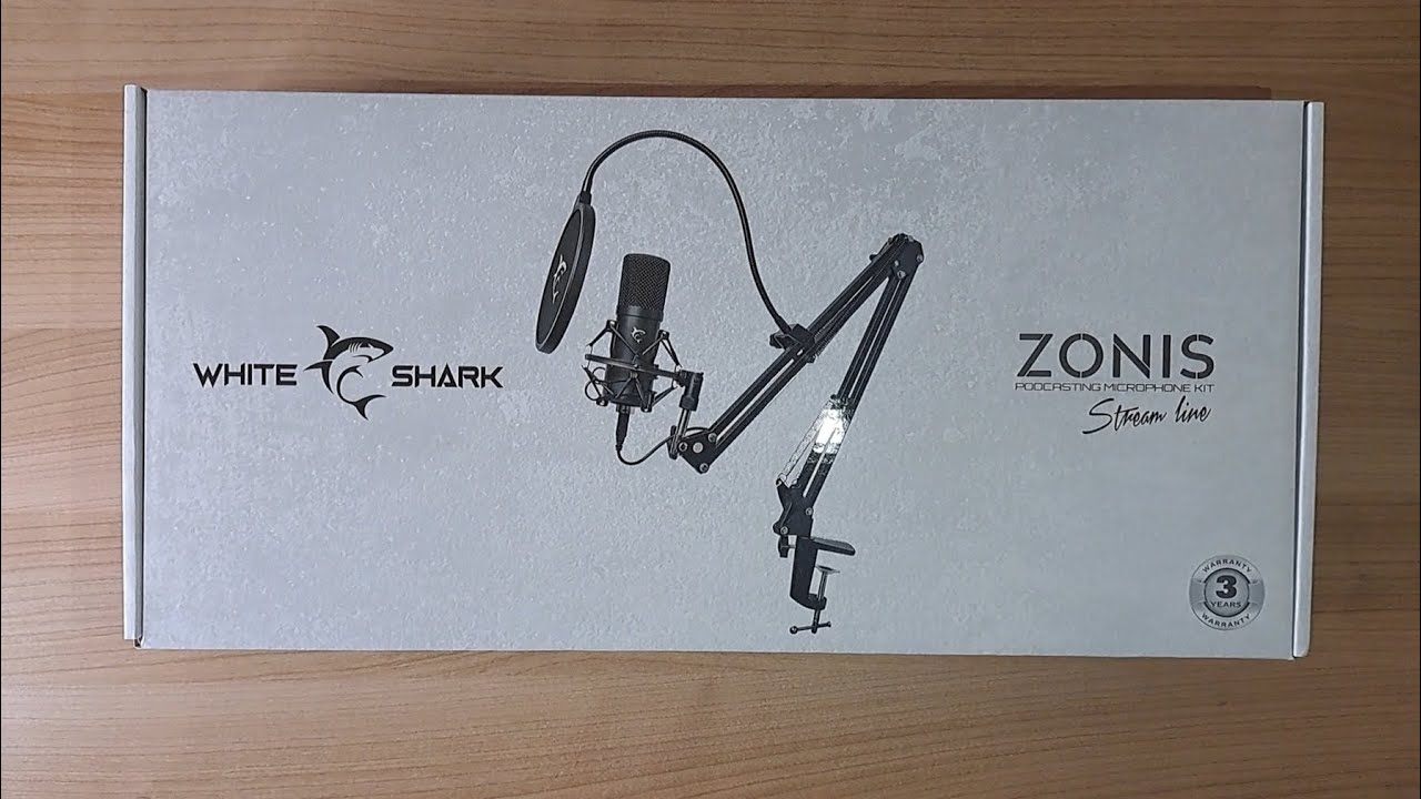 WHITE SHARK ZONIS MIKROFON [UNBOXING] - YouTube