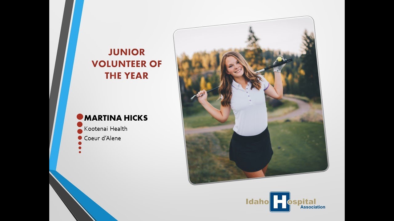 IHA Junior Volunteer Award presentation to Martina Hicks, Kootenai ...