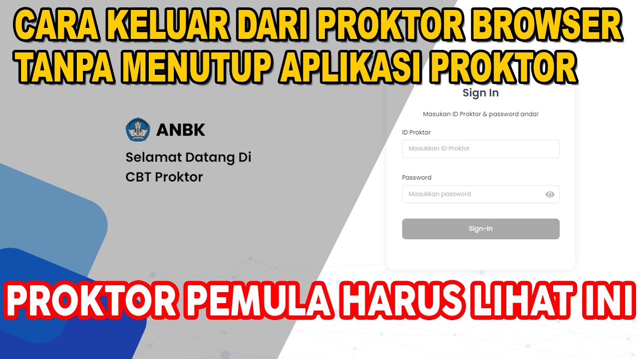 Cara Keluar Dari Proktor Browser Tanpa Menutup Aplikasi Proktor - YouTube