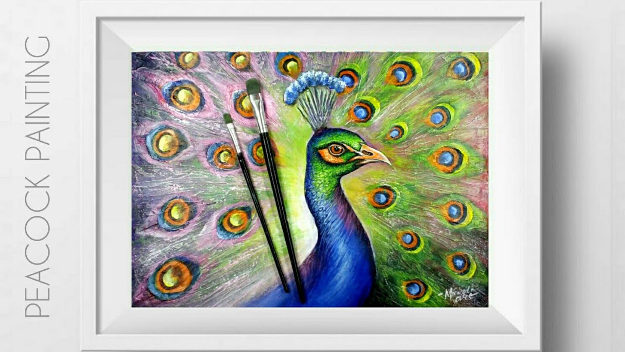 Lukisan Burung Merak