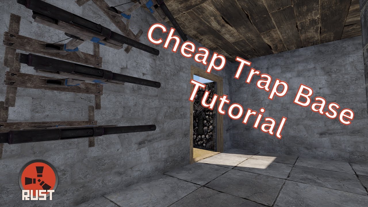 Rust: How to make a basic trap base! #rust #building - YouTube