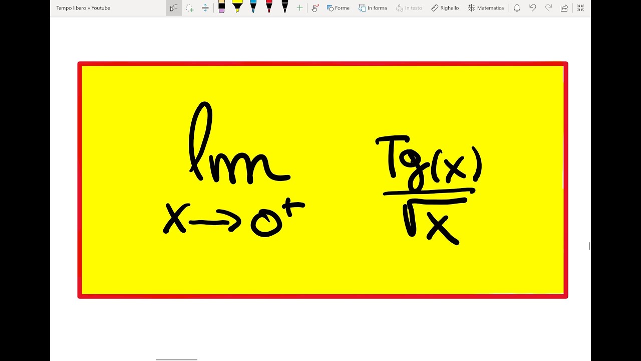 Analisi I - Limite di funzione con limiti notevoli - Esercizio svolto n ...
