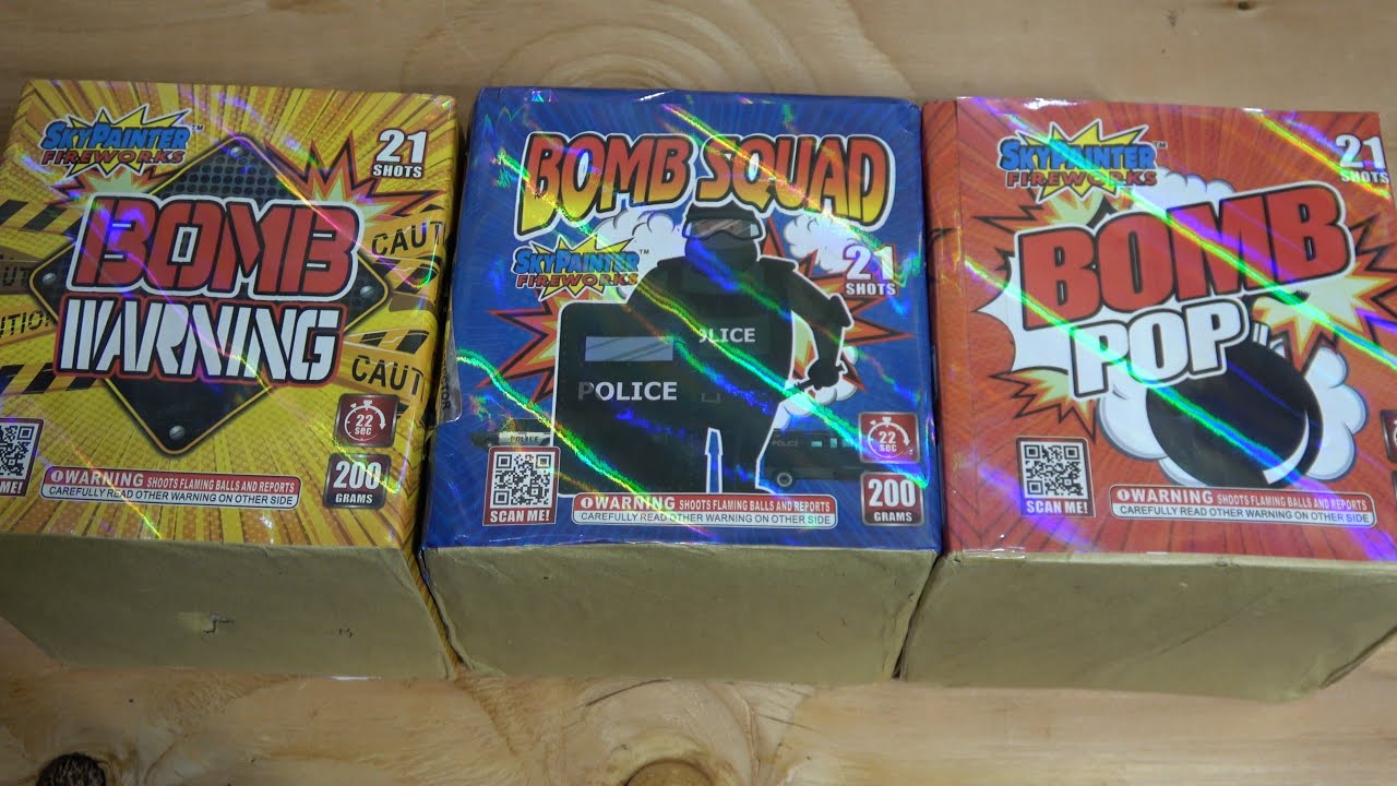 Bomb Cakes 21 shot 200g angled cakes by Sky Painter - YouTube