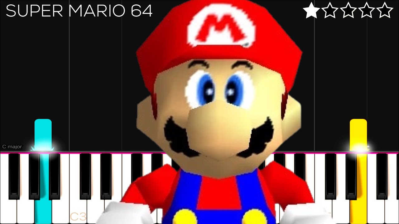 Super Mario 64 - Main Theme | EASY Piano Tutorial - YouTube