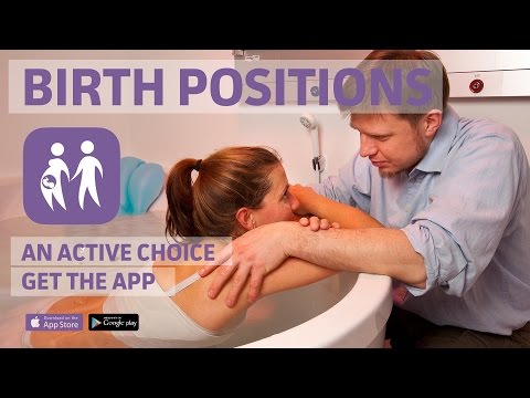 Birth positions, kneeling.