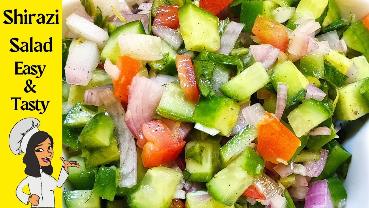 How to make Shirazi Salad 🥗 | Shirazi Salad recipe dressing recipe ...