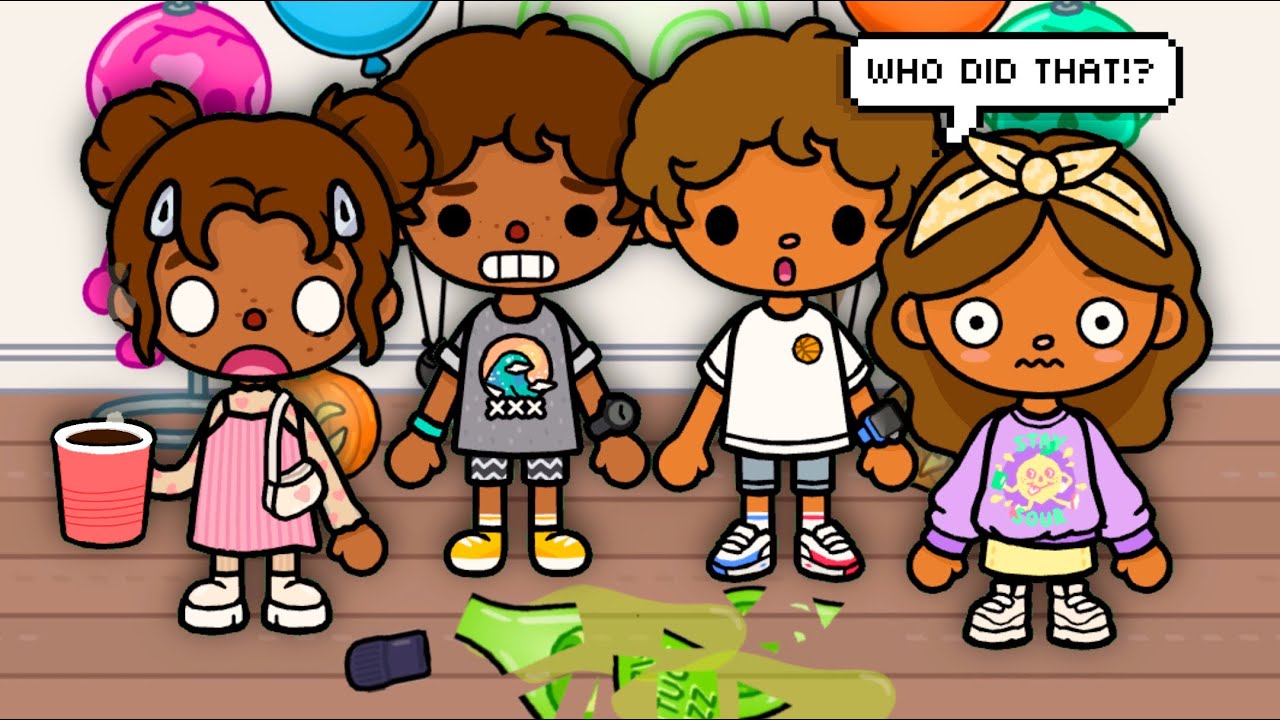 🥳 | THE KIDS THREW A SECRET HOUSE PARTY!? w/ @ItsAkeila *Voiced 🔊* Toca ...