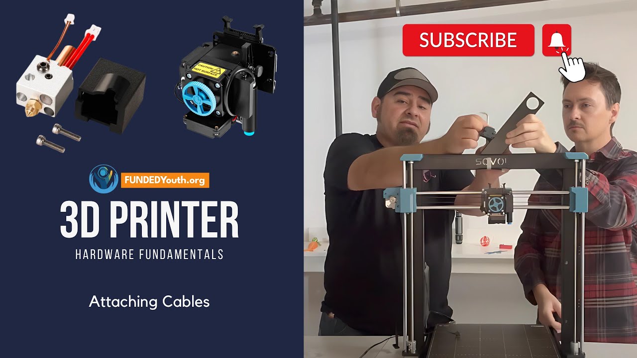 Attaching Cables - 3D Printer Hardware Fundamentals - YouTube