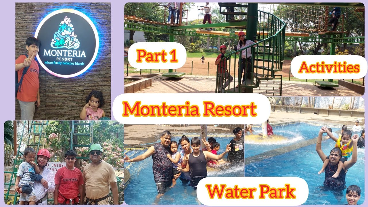 Monteria Resort Trip-1Tower Activity ,Zipline ,Waterpark #familyvlog # ...