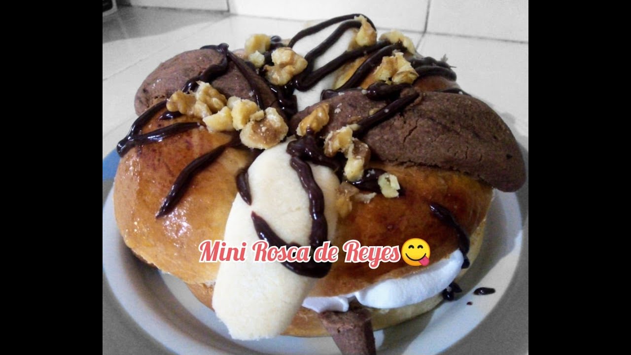 Mini roscas de reyes con crema batida¡ - YouTube