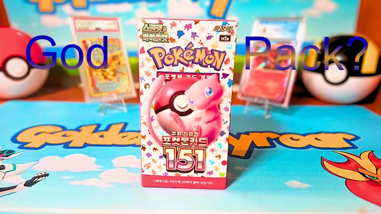 Korean Pokemon 151 booster box opening - YouTube