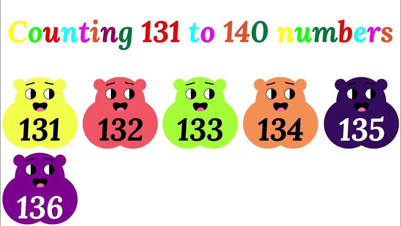 Counting 131 to 140 numbers for kids - YouTube
