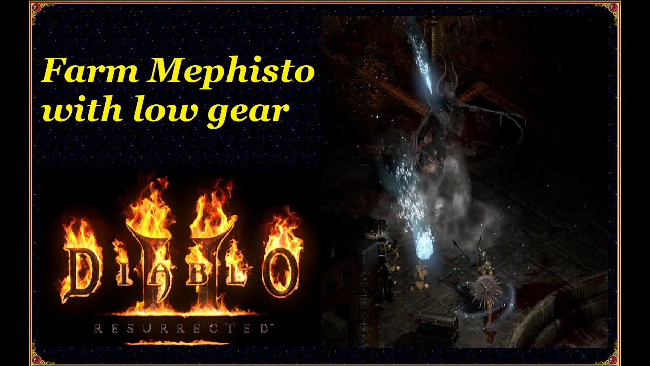 How to farm Hell Mephisto with bad gear (d2r) Season 3 - YouTube