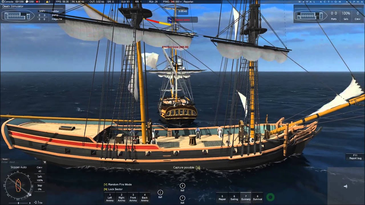 Naval Action Open World - Episode 30 - Self Steering Brig - YouTube