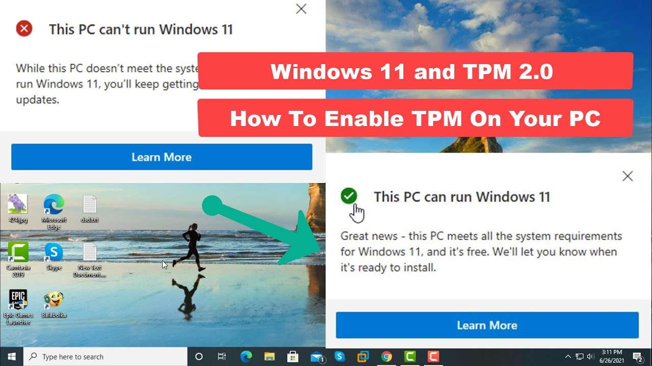 Windows 11 and TPM 2.0 || How To Enable TPM On Your PC - YouTube