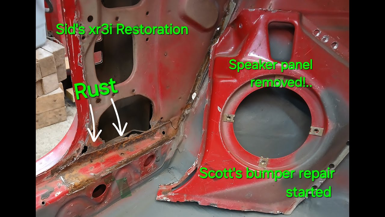 FORD ESCORT XR3I MK4 Cabriolet Restoration project. Speaker panel ...