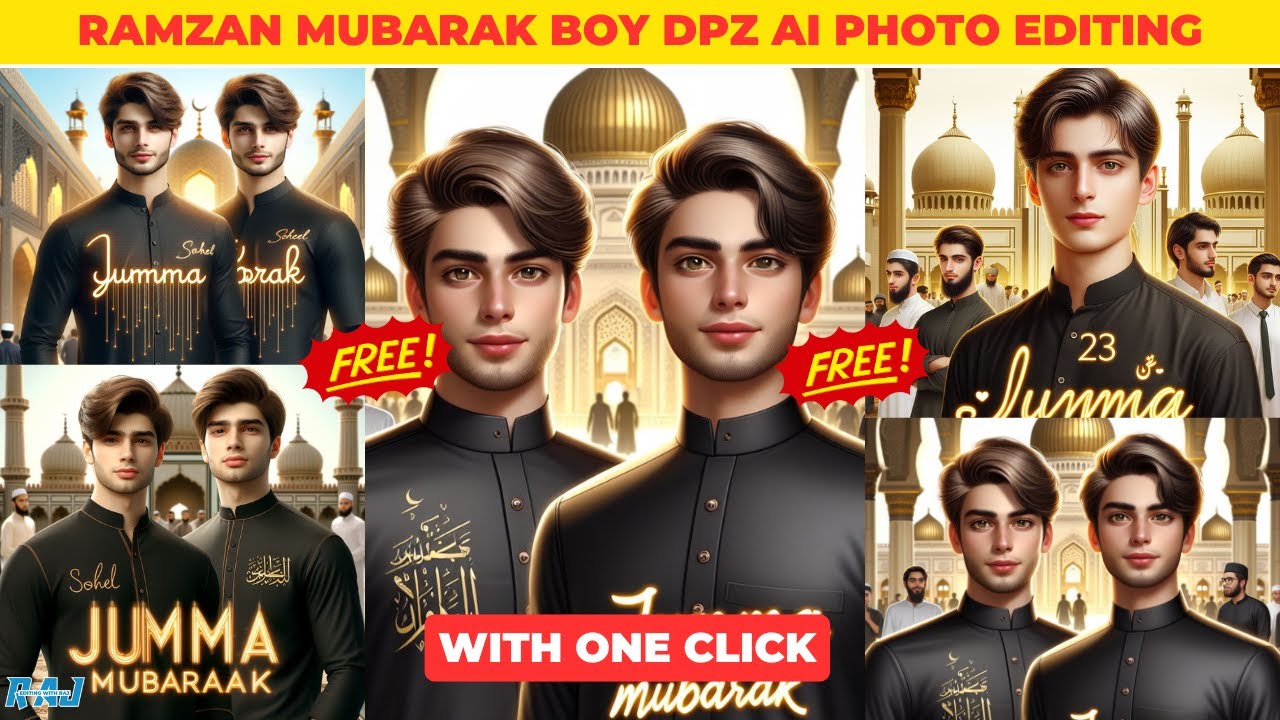 Ramzan Mubarak Boy DPZ ai photo editing | trending Ramzan ai images | bing image creator ...