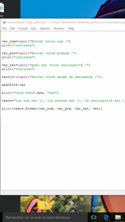 Python - Crée un formulaire (Code Python) - YouTube