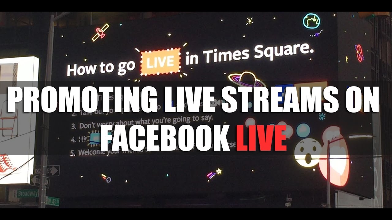 Promoting Facebook Live Streams - YouTube