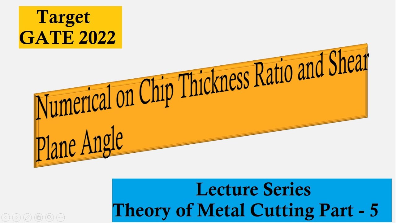 Numerical on Shear Plane Angle - YouTube