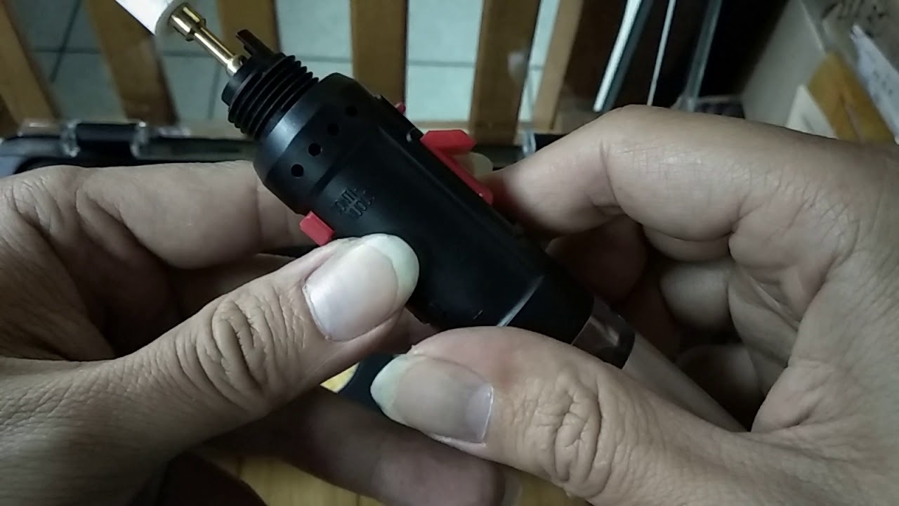 開箱 Pro'sKit 寶工 GS-23K 瓦斯烙鐵 之點然火焰 - YouTube
