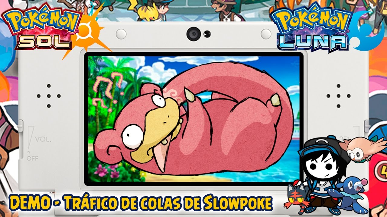 Evento: Tráfico de colas de Slowpoke - Demo Pokémon Sol y Luna - YouTube