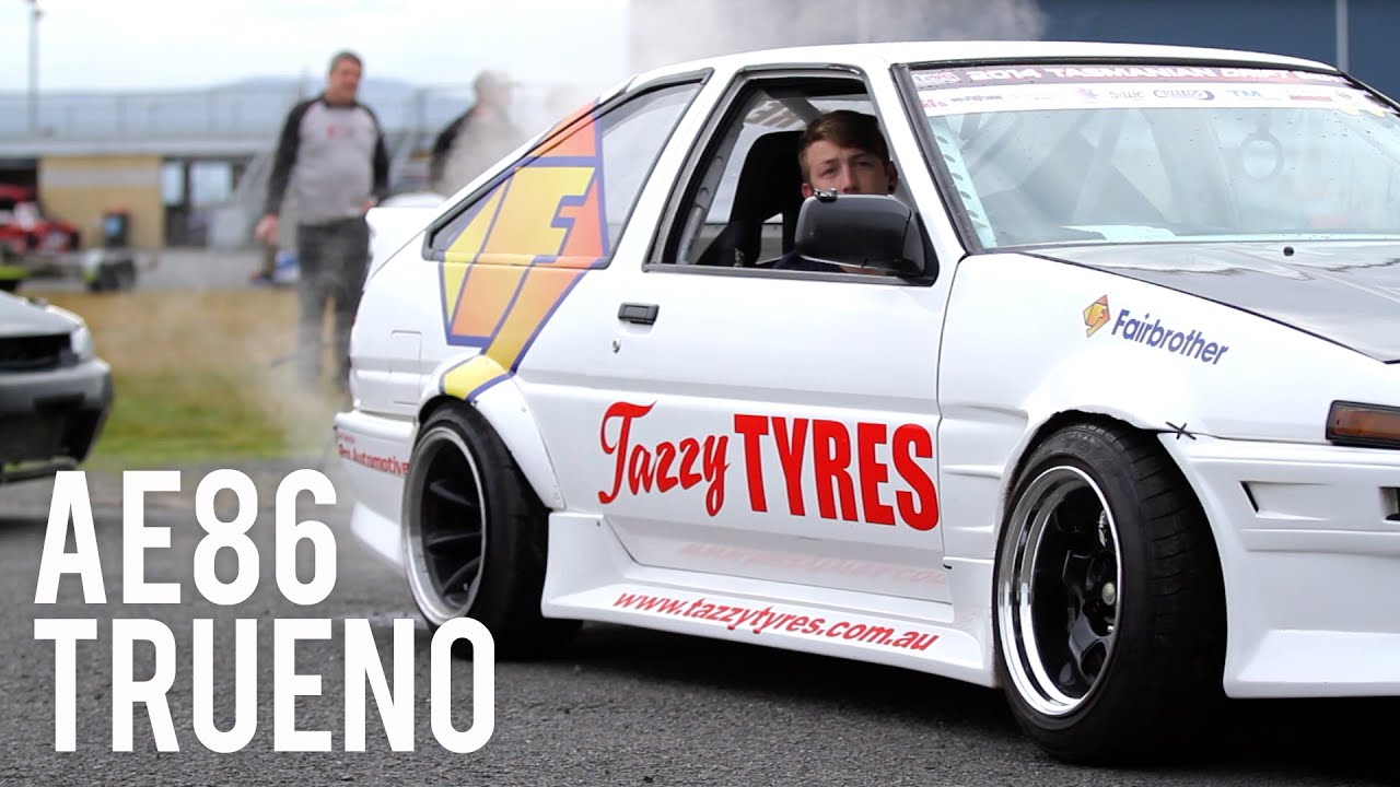 AE86 Trueno Drift | Brodie Moore | SR20 Powered Hachiroku ハチロク - YouTube