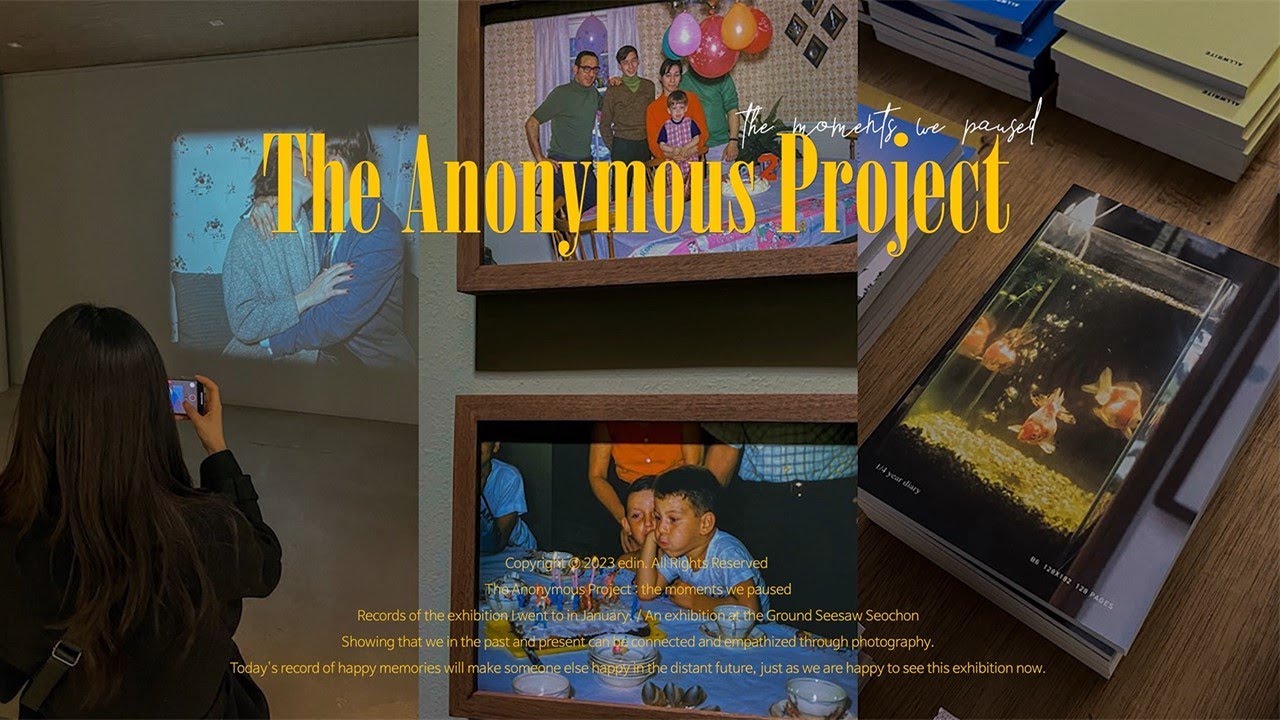 Vlog · 서촌 나들이🌻어노니머스 프로젝트 전시회로 감성 채우기 소품샵 원모어샵 올라이트 내자상회 인절미 카스테라 그라운드시소 Seochon