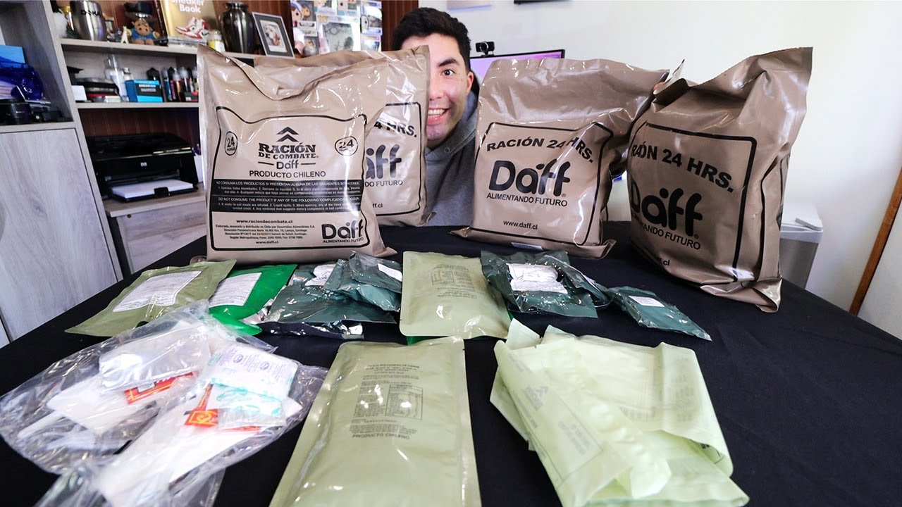 Probando COMIDA MILITAR CHILENA | Nuevas RACIONES - YouTube