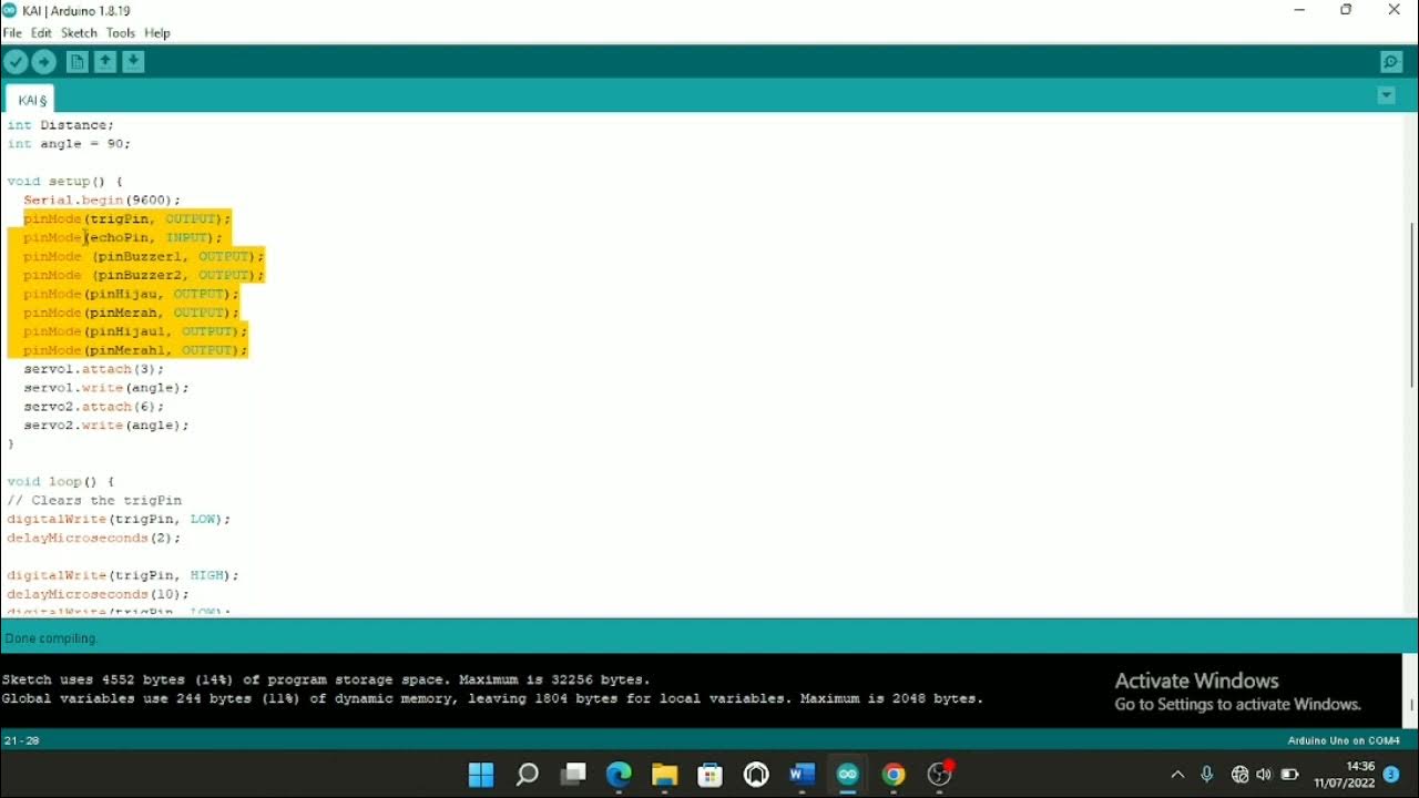 Arduino uno. pembuatan palang pintu rel kereta api otomatis mengunakan ...