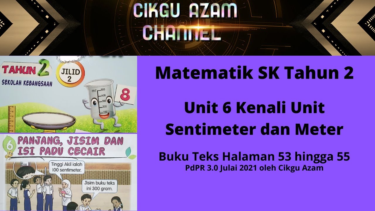 Kenali Unit Sentimeter dan Meter Tahun 2 - YouTube