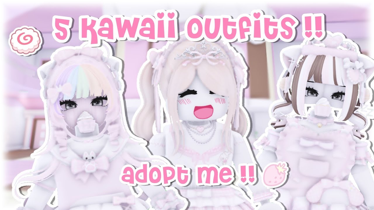 5 kawaii outfit ideas in adopt me!! free to use!! ♡ roblox - YouTube