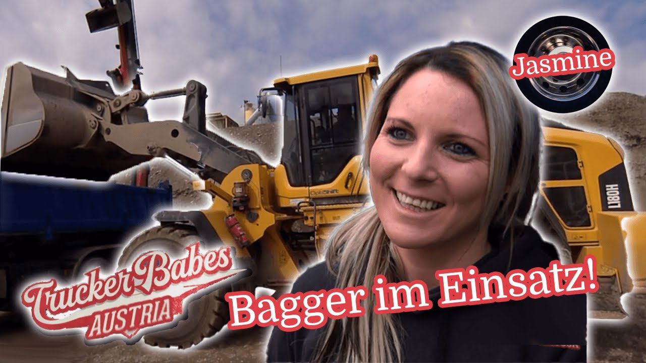 BAGGER IM EINSATZ! Jasmine übernimmt das Fahrerhaus | Trucker Babes ...