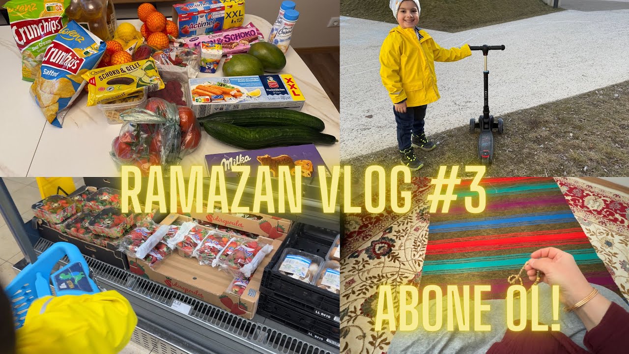 Ramazanin 3. günü! Bahar havasinin tafini cikardik! Oglumun Scooter ...