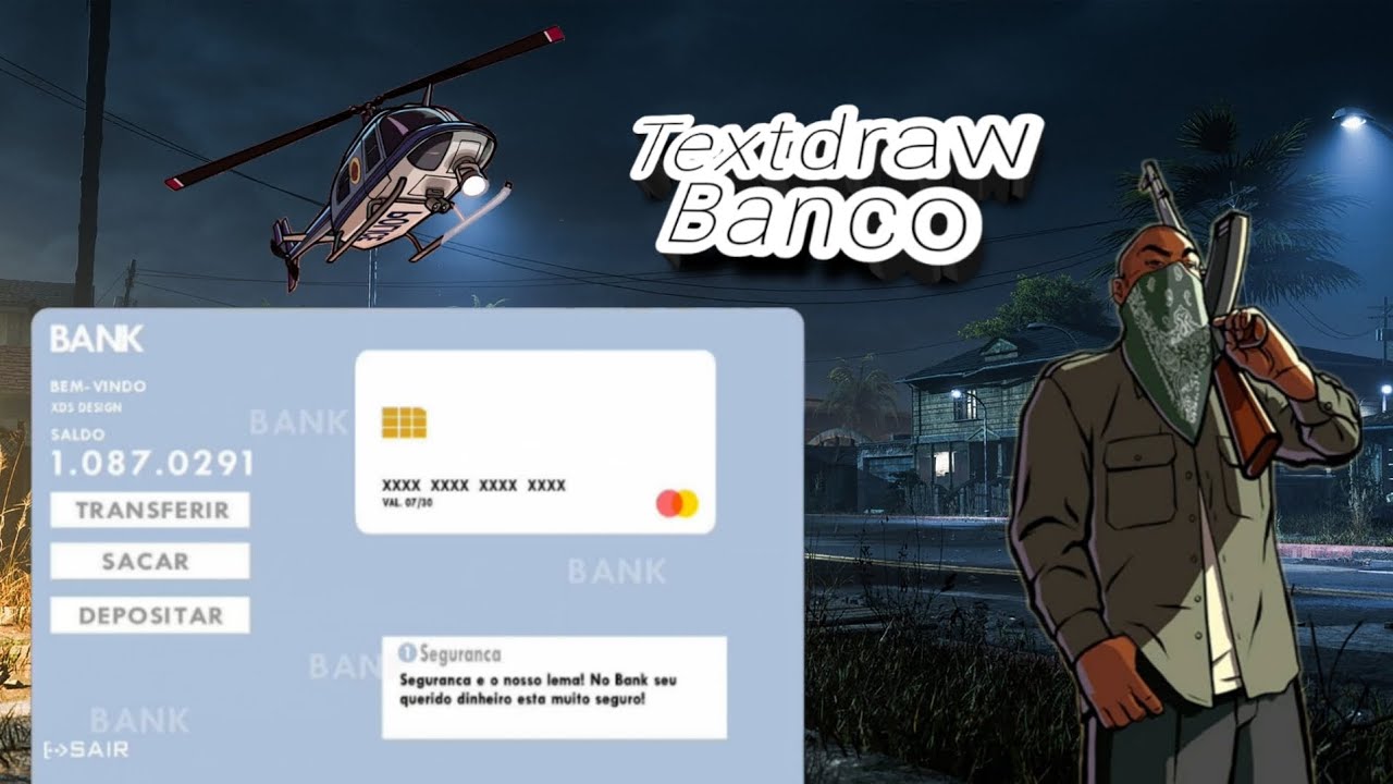 [Textdraw] Banco para seu servidor de SAMP - YouTube
