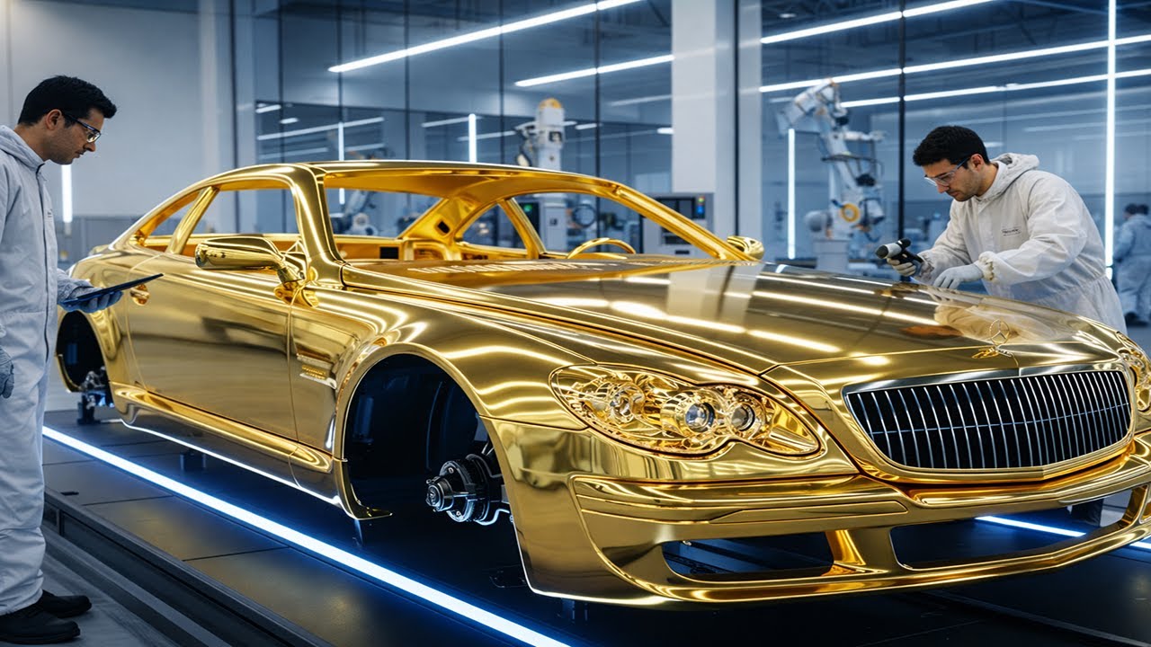 Inside the Factory: Casting a Solid 24K Gold Mercedes-Maybach Exelero ...
