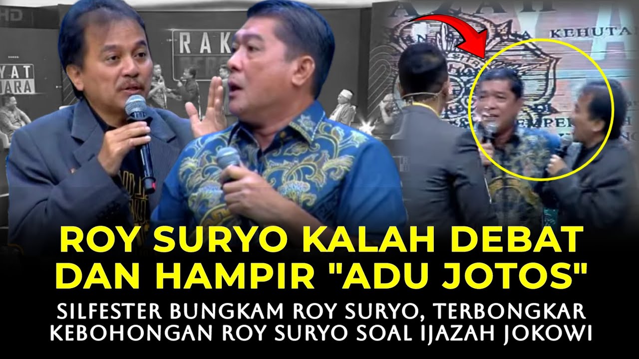 Bikin Malu Saja, Detik" Roy Suryo Kalah Debat Sama Silfester Sampai Mau ...