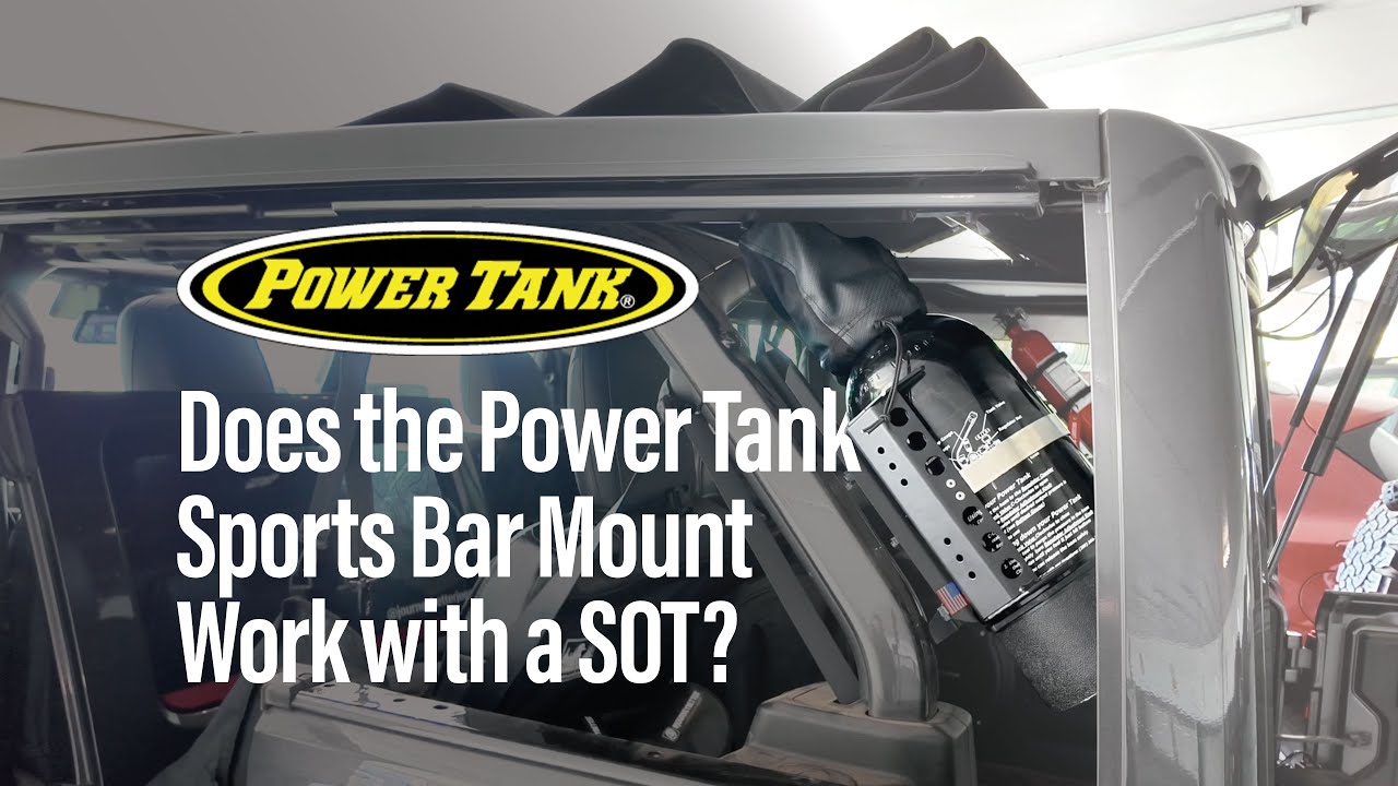 How to Fit a Power Tank Sports Bar Mount on a Jeep JLU with the Sky One ...