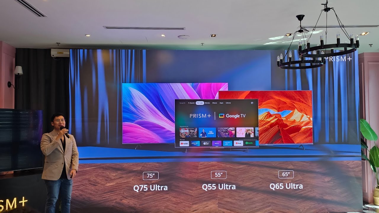 PRISM+ Q-Series Ultra 4K QLED Google TV launch in Malaysia - YouTube
